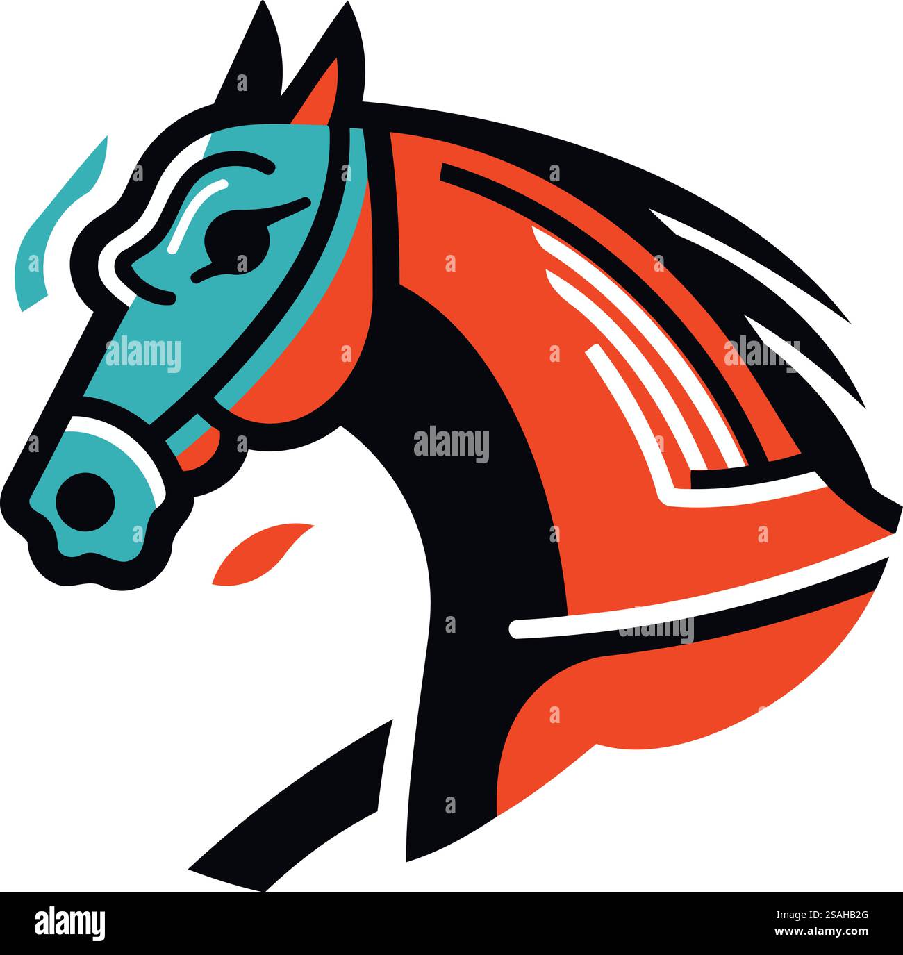 Horse head icon vector isolated on white background for your web and ...