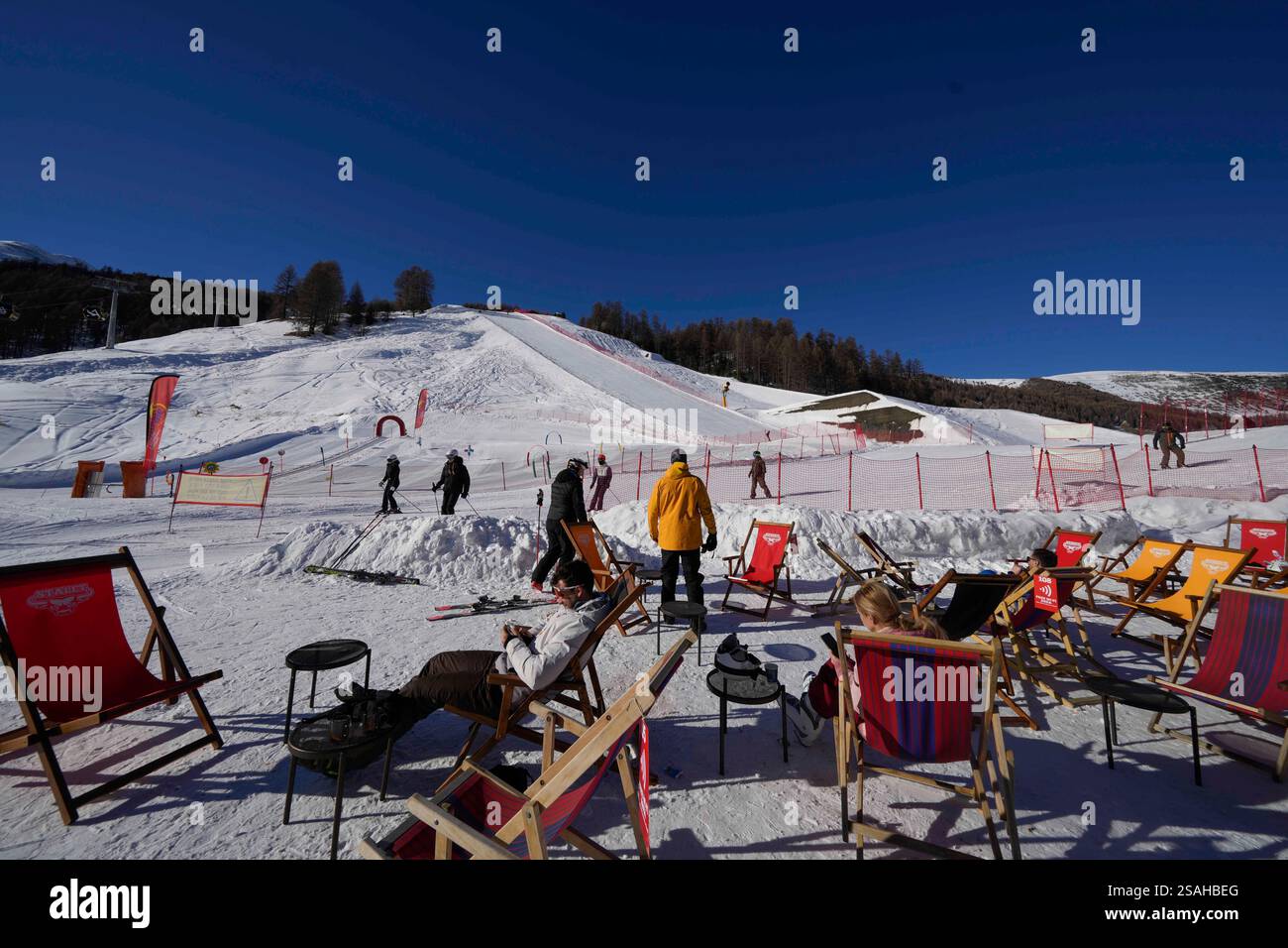 A view of the Carosello 3000 track which will be called Livigno Aerials ...