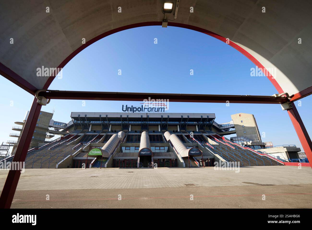 A view of the Assago Forum which will be the Milano Ice Skating Arena ...