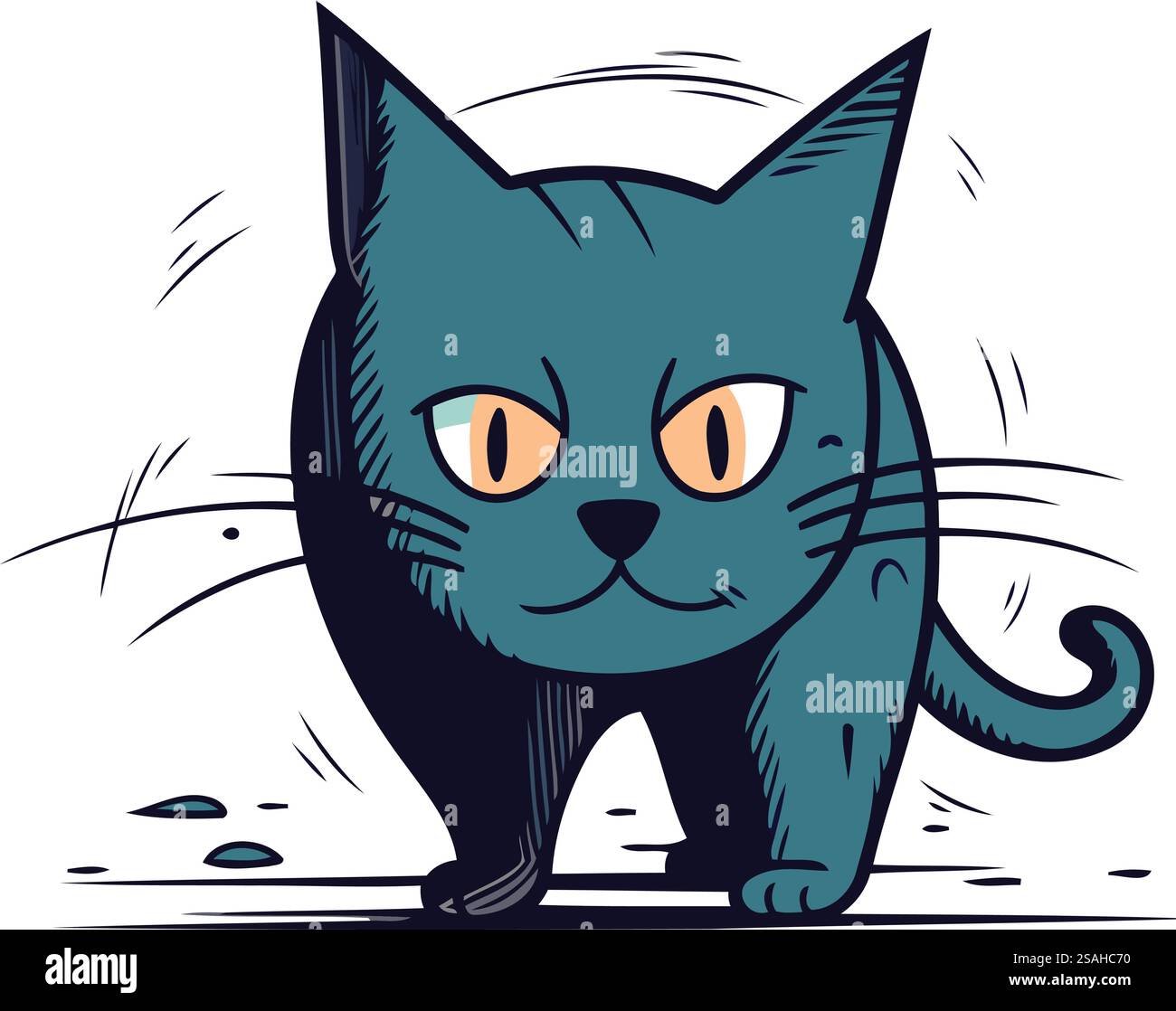 Sketch of a cat Cut Out Stock Images & Pictures - Alamy