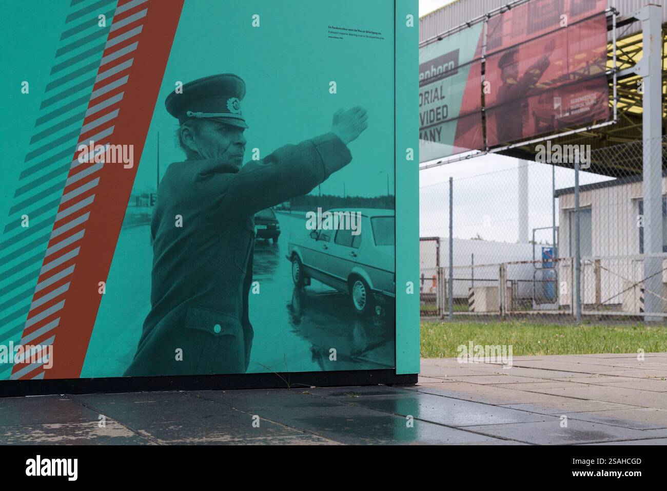 Former control point and passport control booths of ...