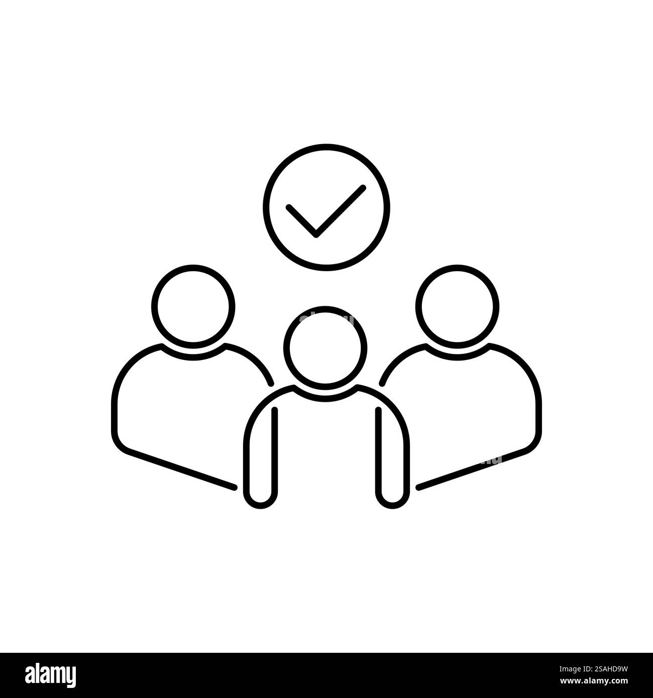 Teamwork icon black on Stock Vector Images - Alamy