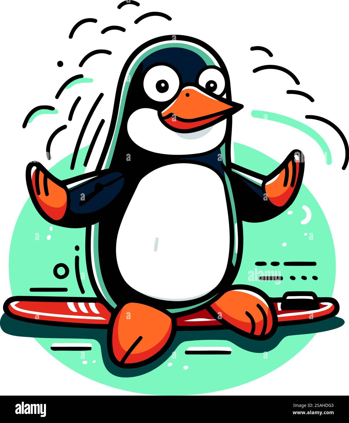 Fun in snow on Stock Vector Images - Alamy