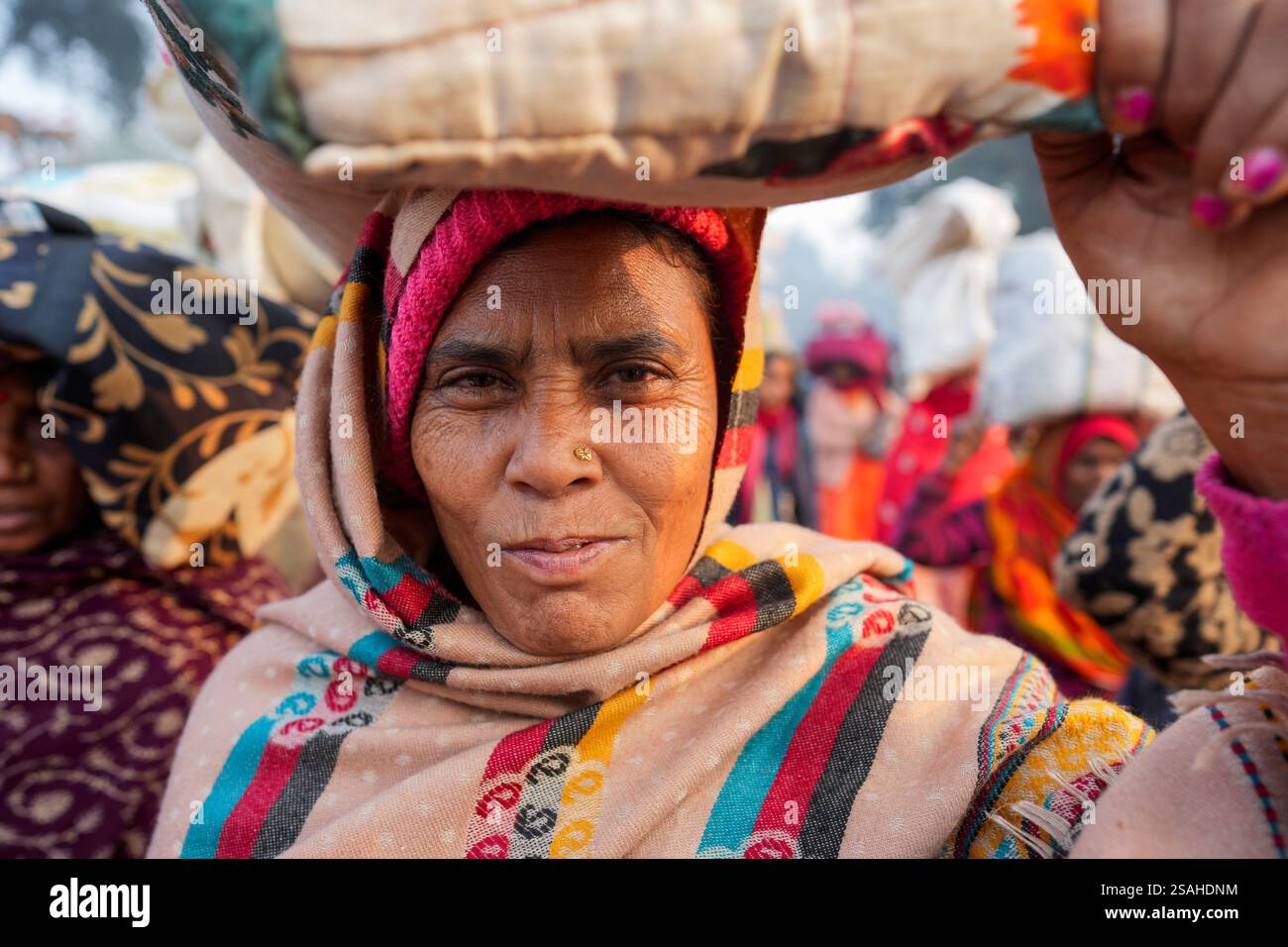 Hindu devotees return home a day after 'Mauni Amavasya' an auspicious ...