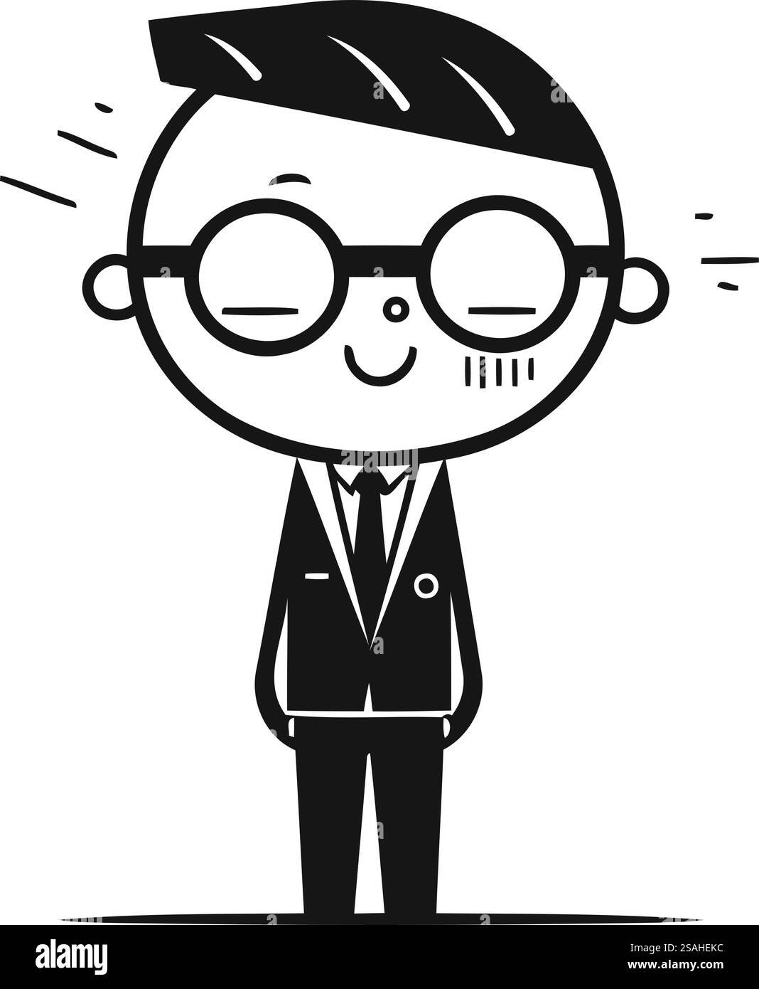 Cartoon man wearing white Stock Vector Images - Alamy