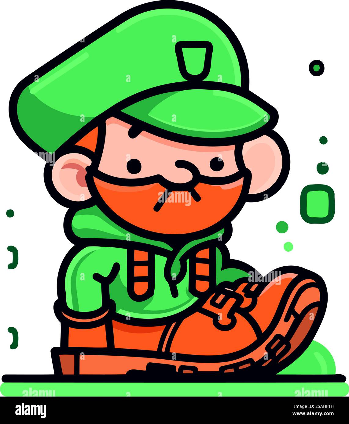 Man in military style Stock Vector Images - Alamy