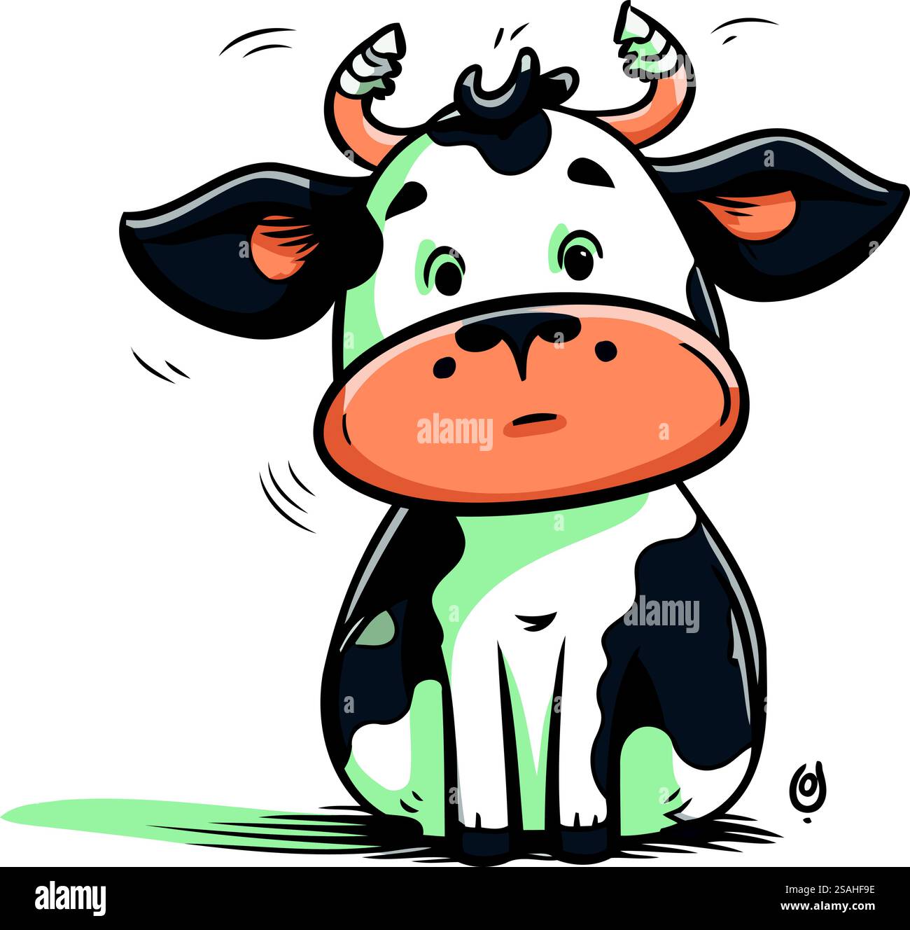 Cow on farm Cut Out Stock Images & Pictures - Alamy