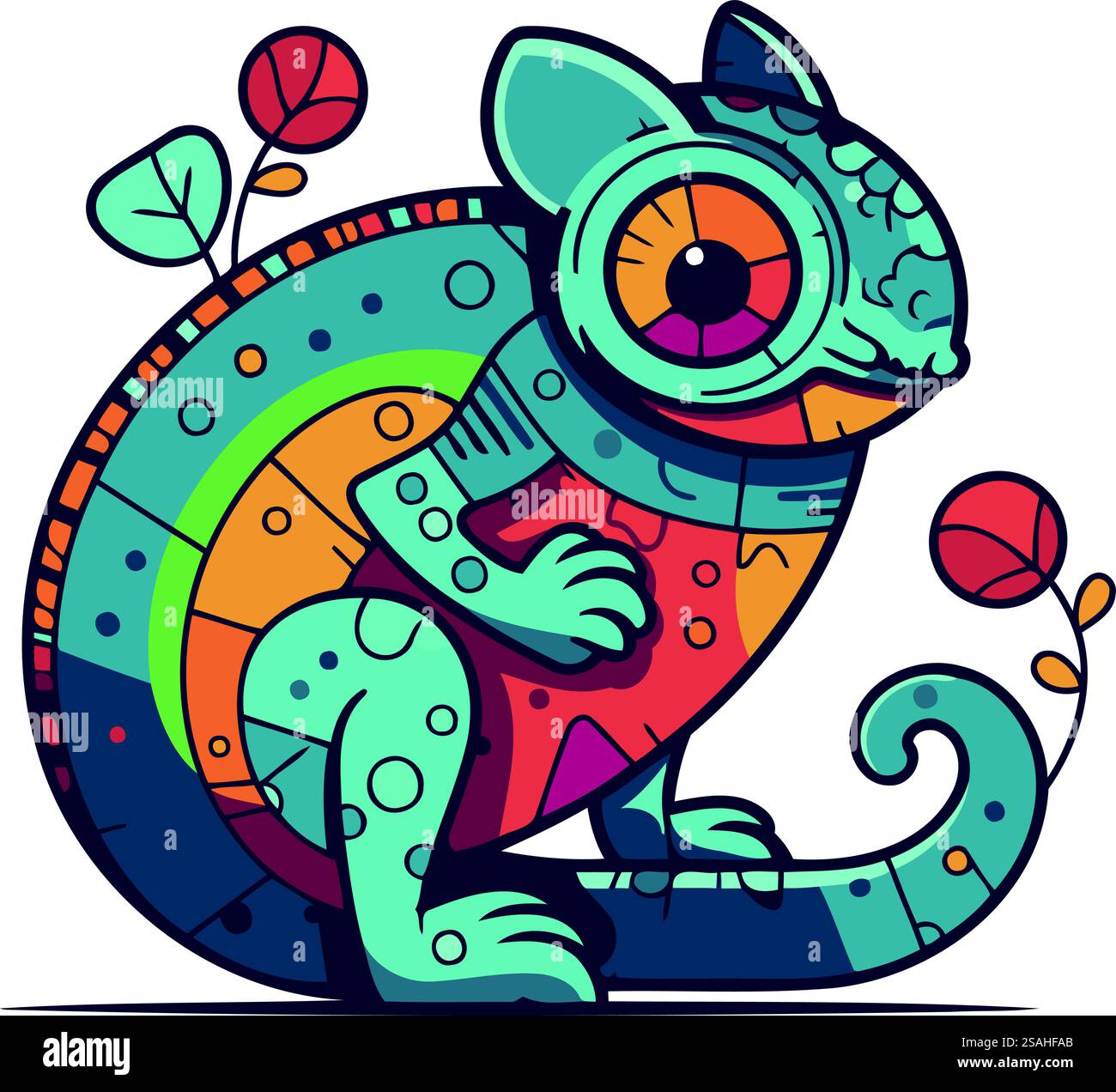 Lizard vector design Stock Vector Images - Alamy