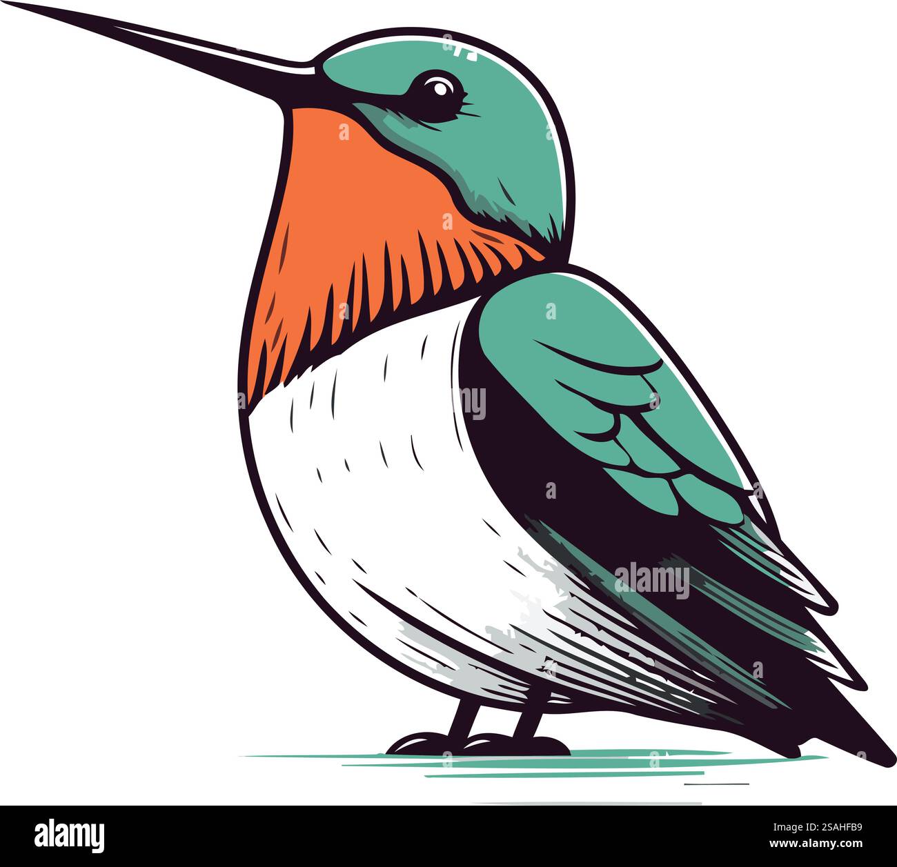 Red throated Bee eater bird. vector illustration Stock Vector Image ...