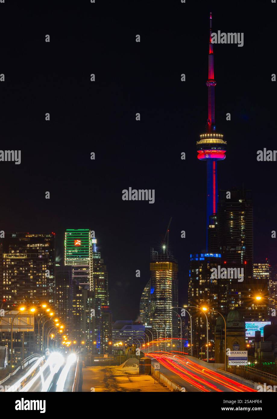 Toronto, Canada. 29th Jan, 2025. The Canadian National Tower (CN Tower ...