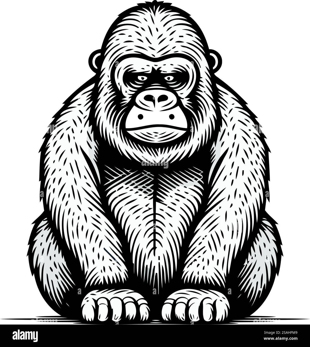 Monkey and scratch Stock Vector Images - Alamy