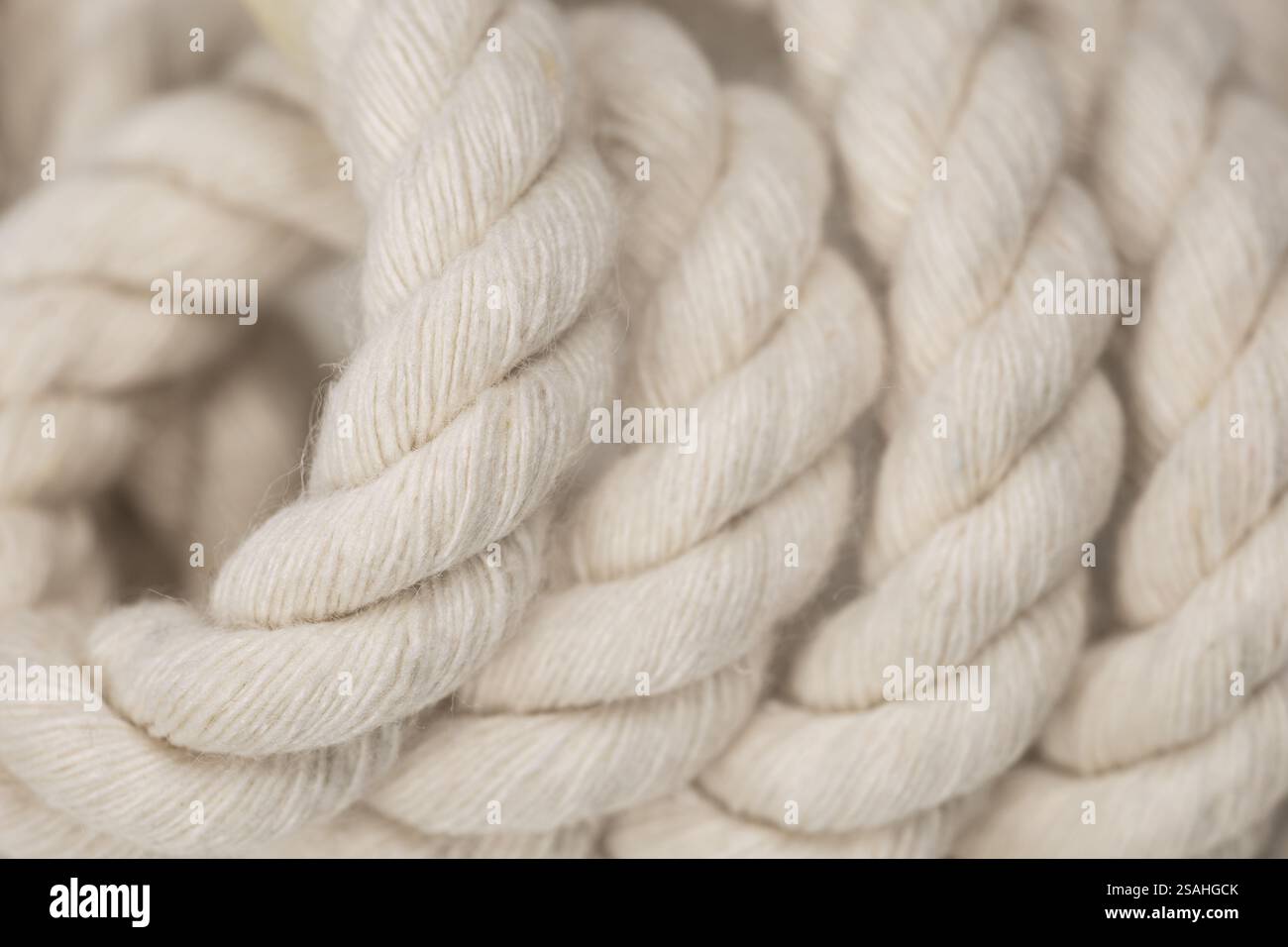 Rope detail. Close-up of its rope texture Depth of field minimalism ...