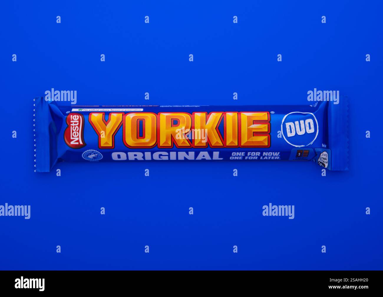LONDON, UK - DECEMBER 01, 2024: Yorkie Duo original milk chocolate bar ...