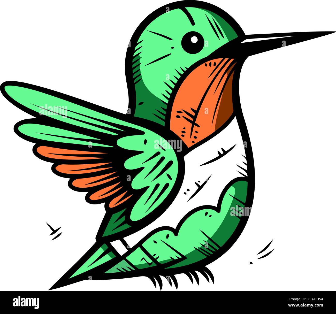 Hummingbird. Vector illustration of a cartoon Hummingbird Stock Vector ...