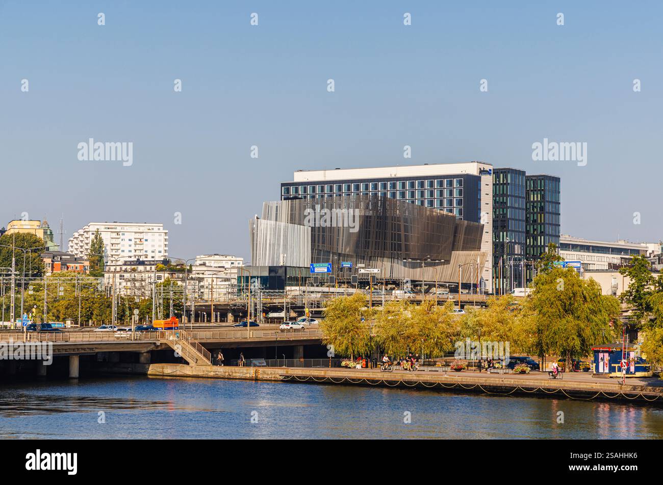 Stockholm Waterfront Congress Centre, a modern architecture landmark on ...