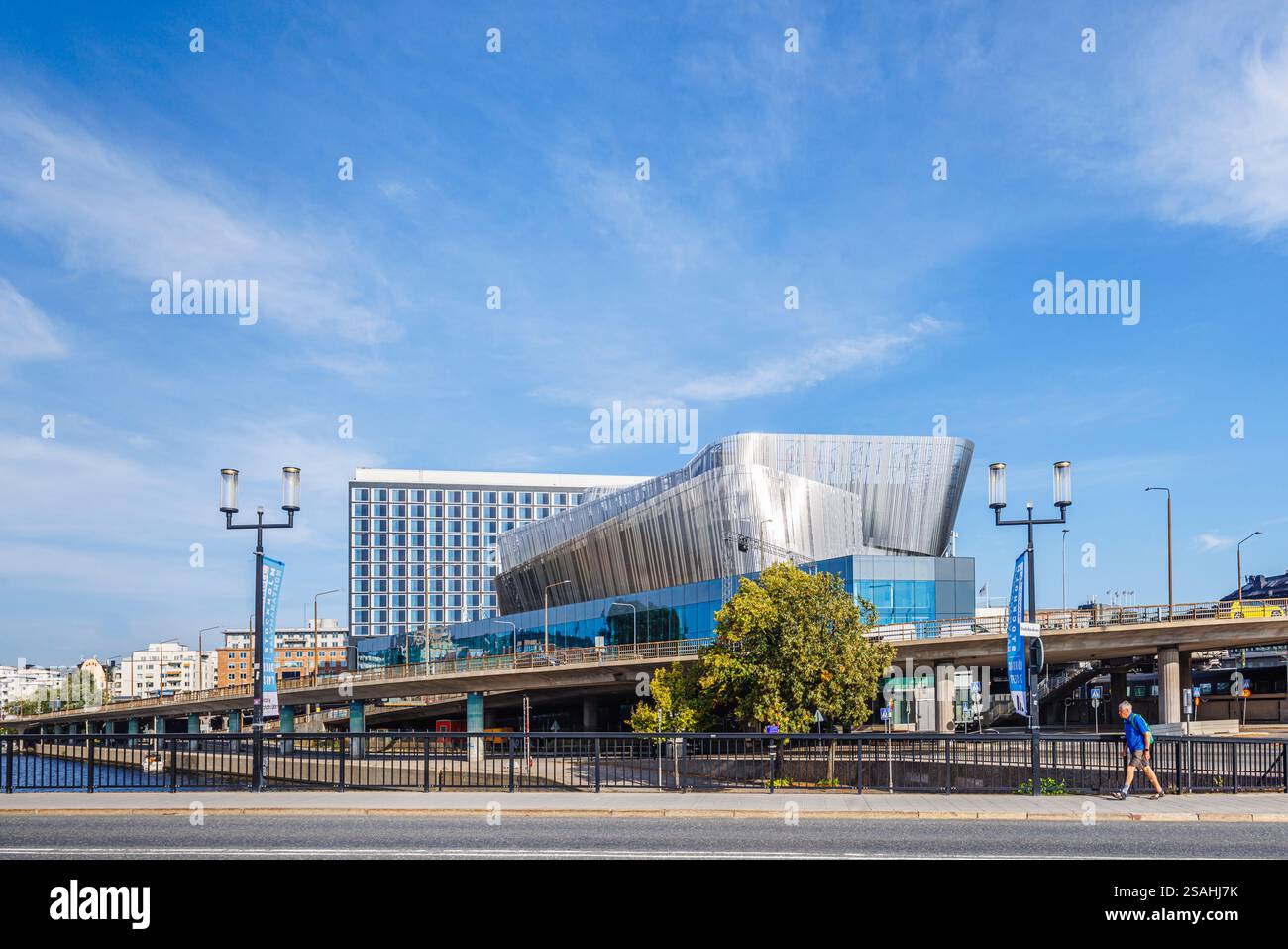 Stockholm Waterfront Congress Centre, a modern architecture landmark on ...