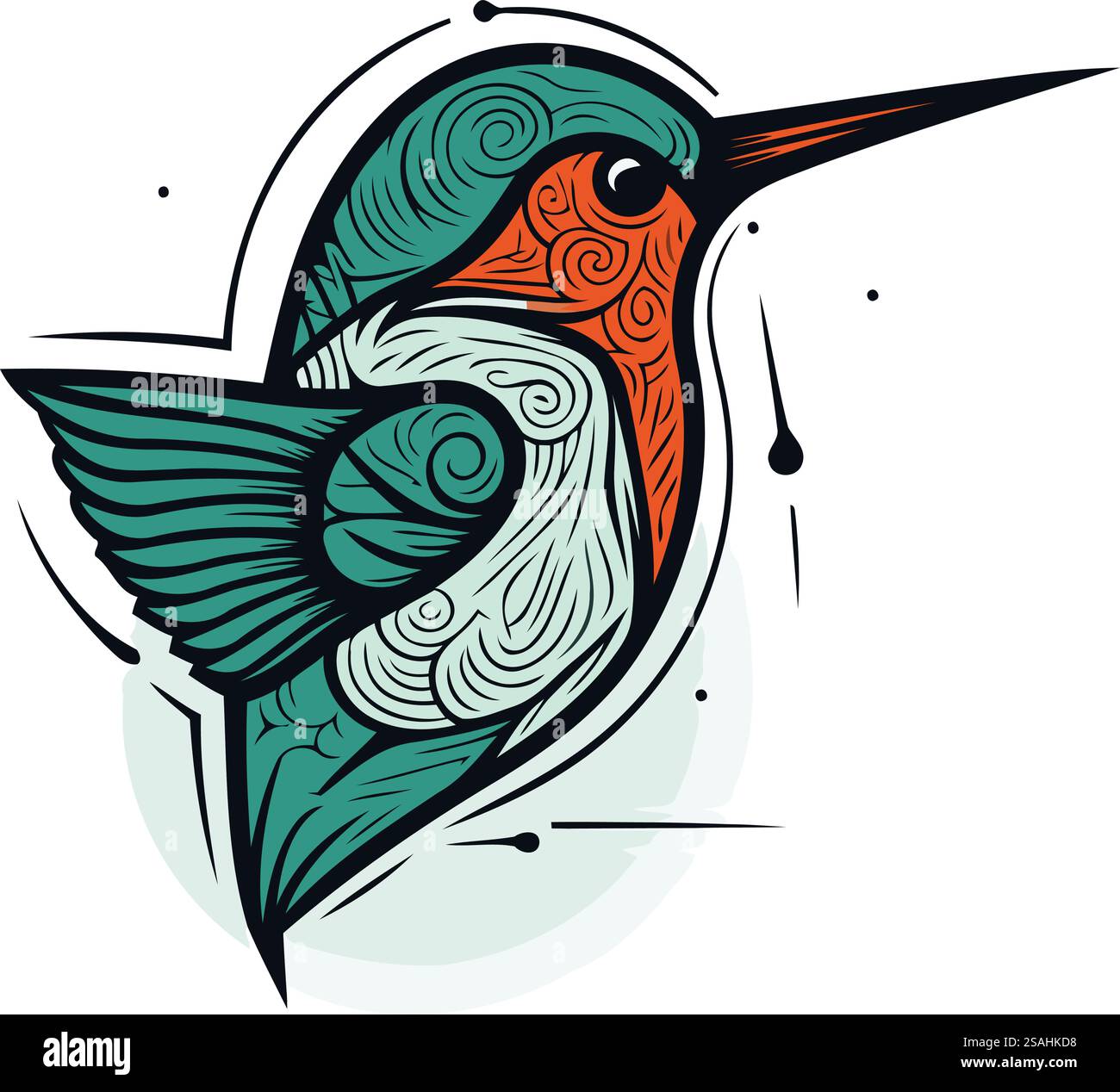 Bird line drawing hi-res stock photography and images - Alamy
