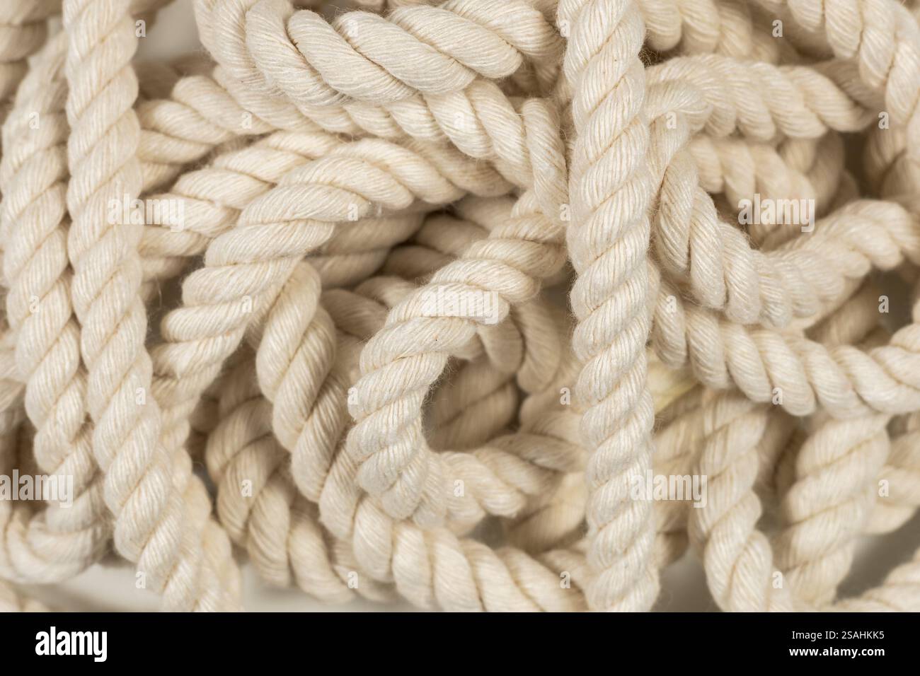 Rope detail. Close-up of its rope texture Depth of field minimalism ...