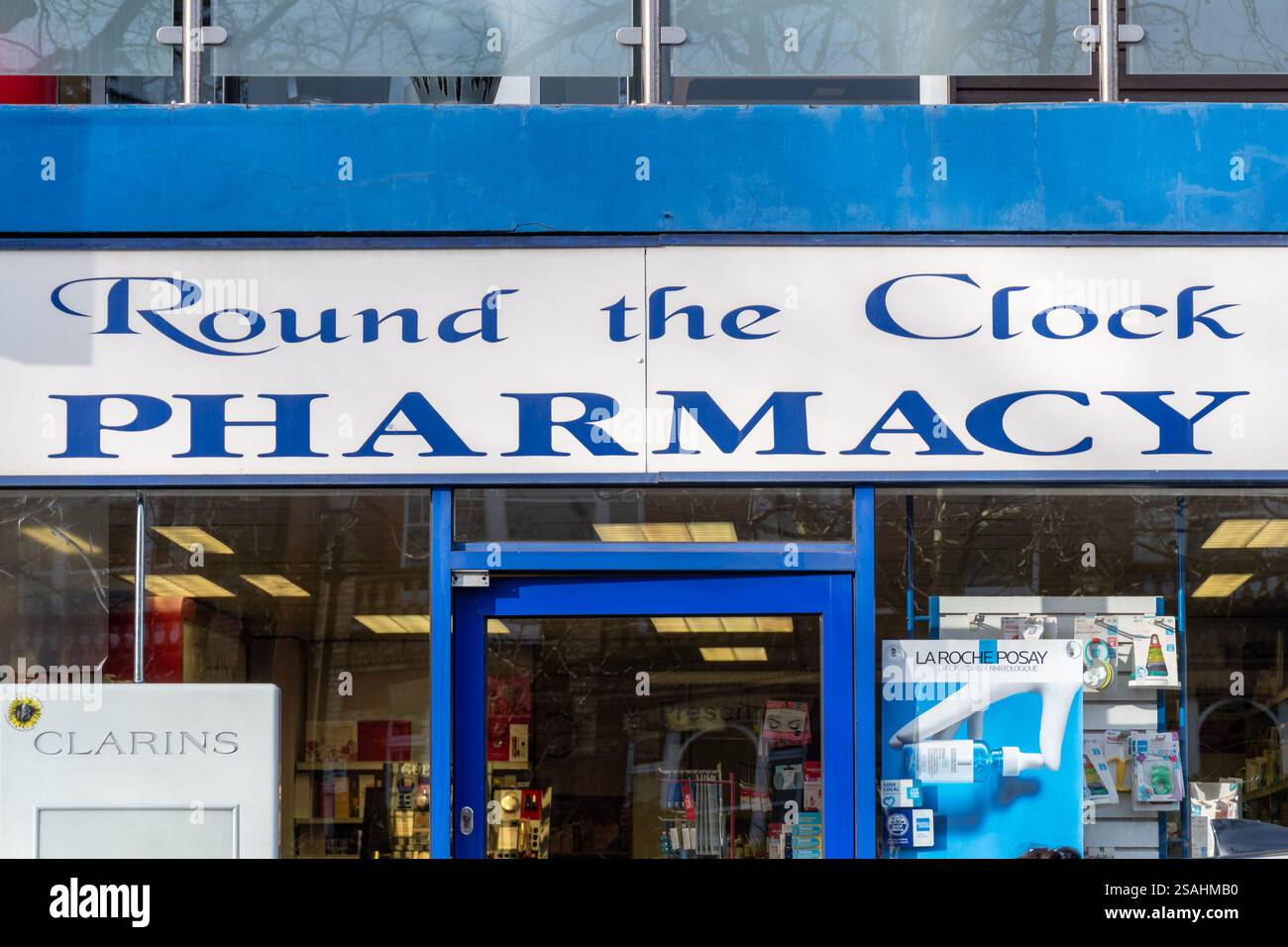 Round the Clock Pharmacy, chemists shop in Barnes, London, England, UK ...