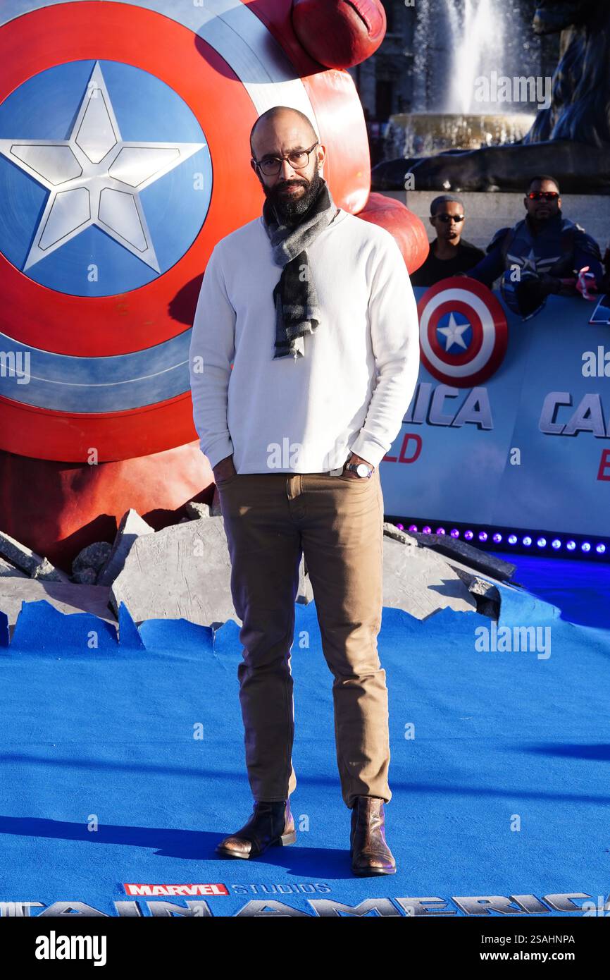 Nate Moore attending a photo call for Captain America: Brave New World ...