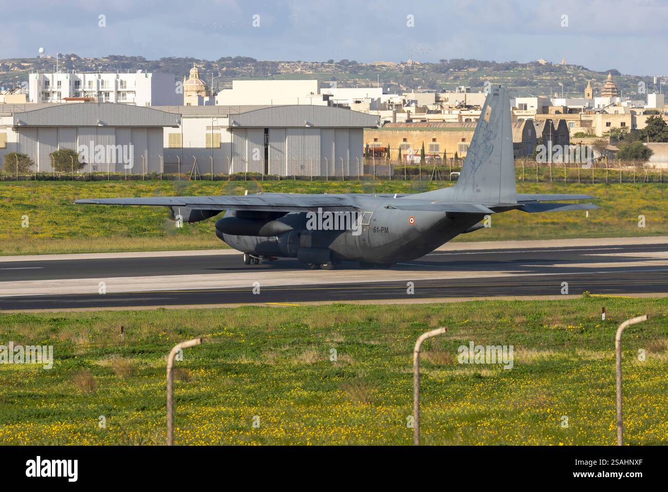 French Air Force (Armee de l'Air) Lockheed C-130H Hercules (REG: 382-4588 coded 61-PM, Civil Reg ...