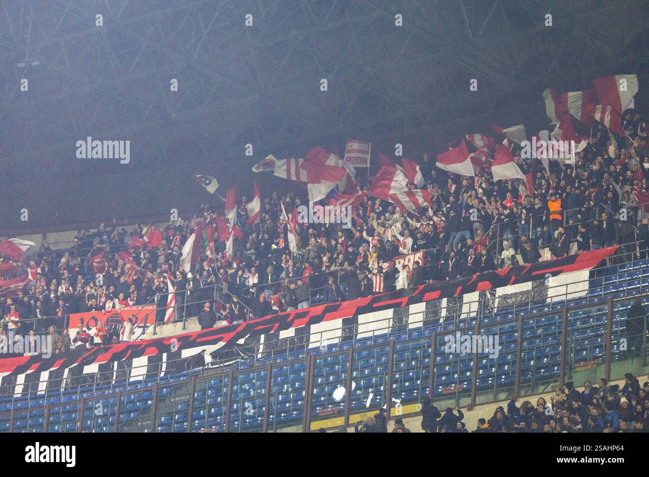 Monaco supporters during match Fc Internazionale Milano vs AS Monaco ...