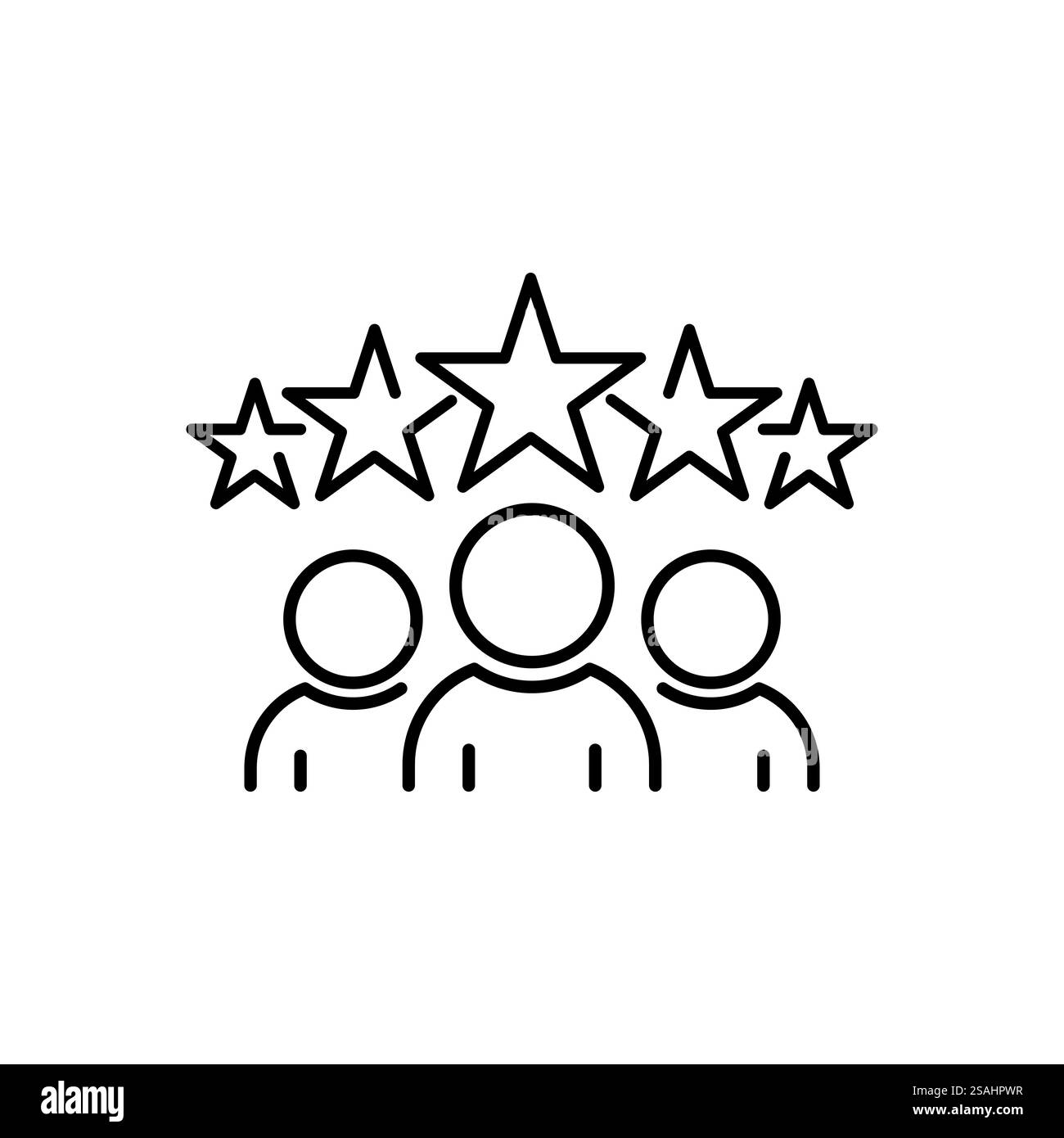 Appreciation line icon client Stock Vector Images - Alamy