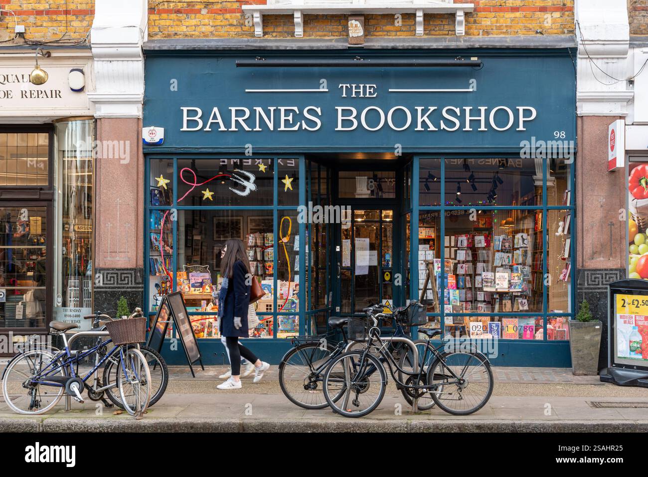 The Barnes Bookshop on Church Road, Barnes, London Borough of Richmond ...