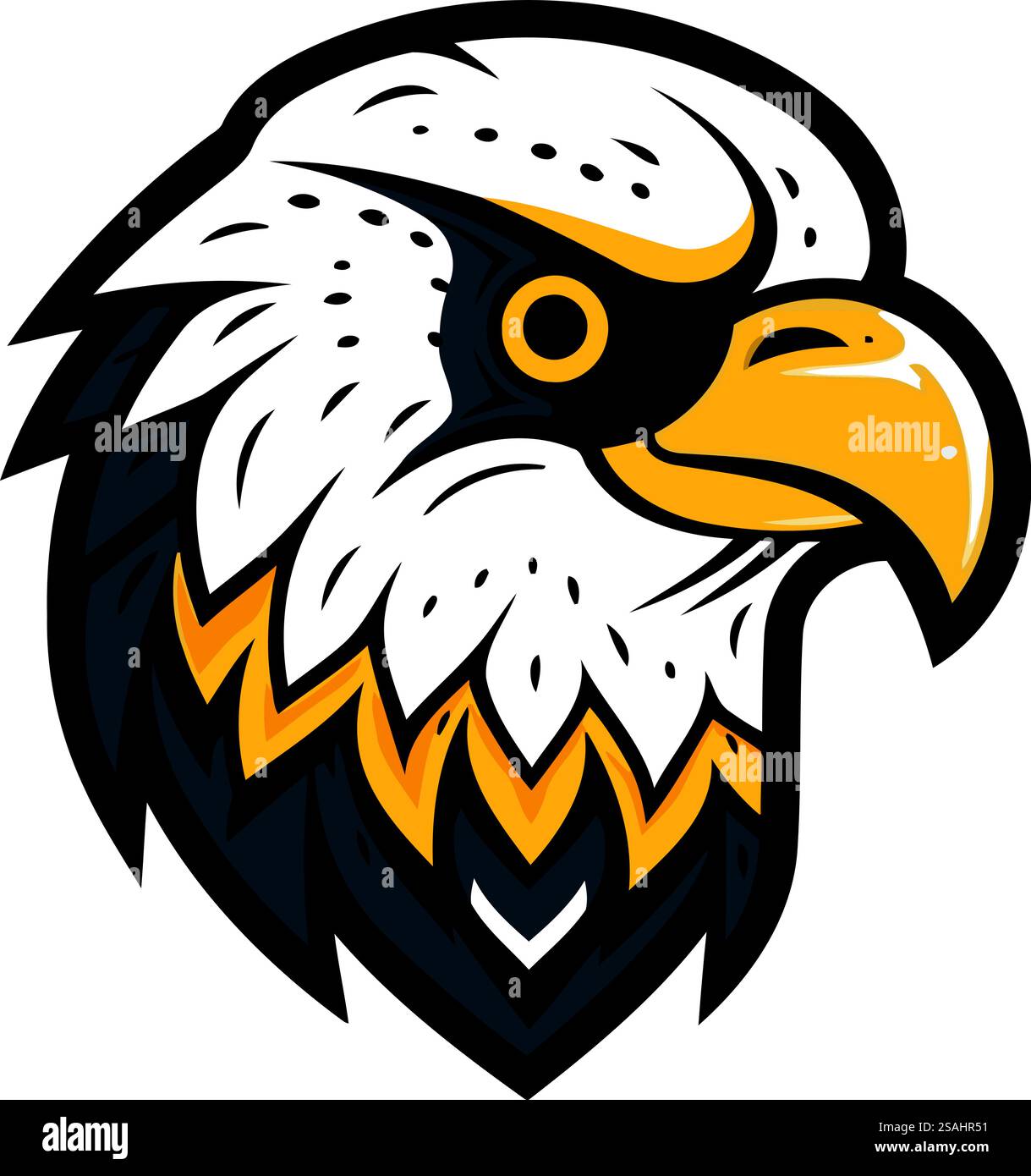 Eagle head mascot logo. Vector illustration of eagle head mascot ...