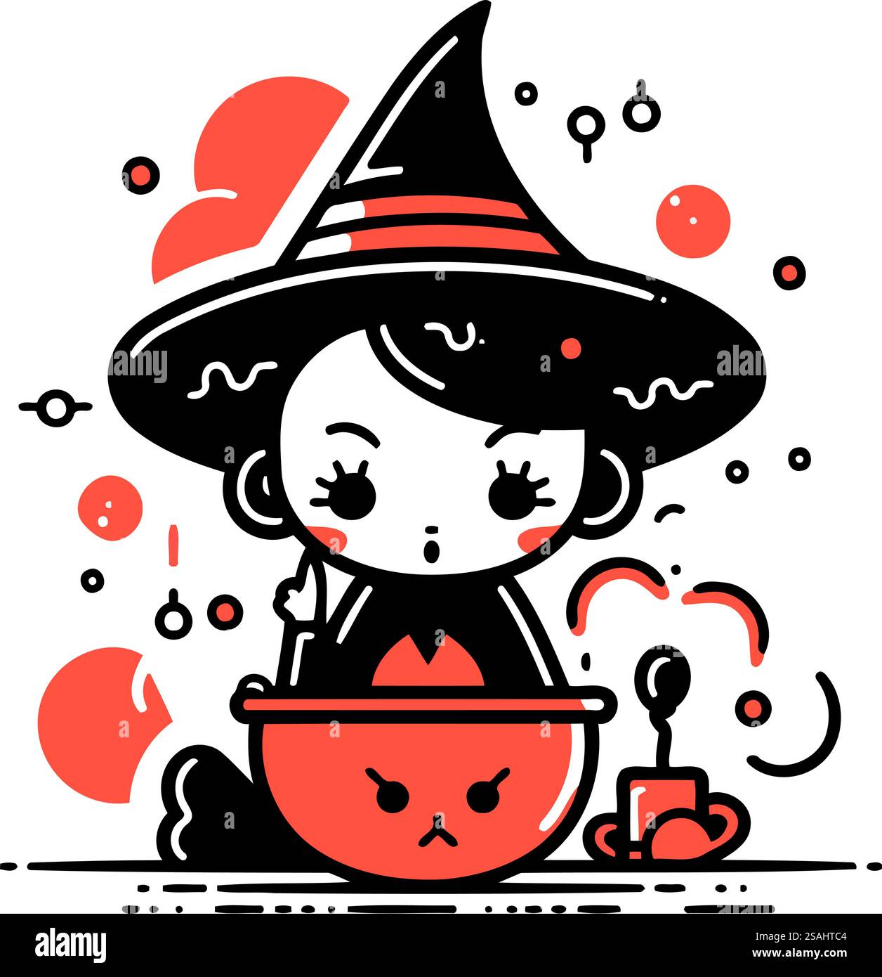 Funny halloween kid in Stock Vector Images - Alamy