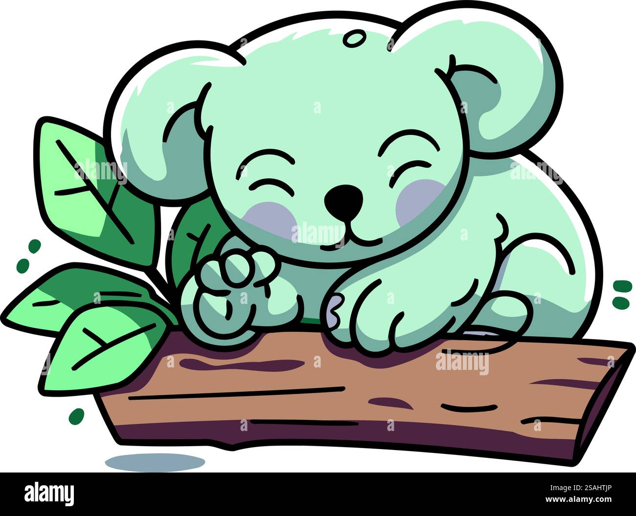 Cute cartoon sleeping koala on hi-res stock photography and images - Alamy
