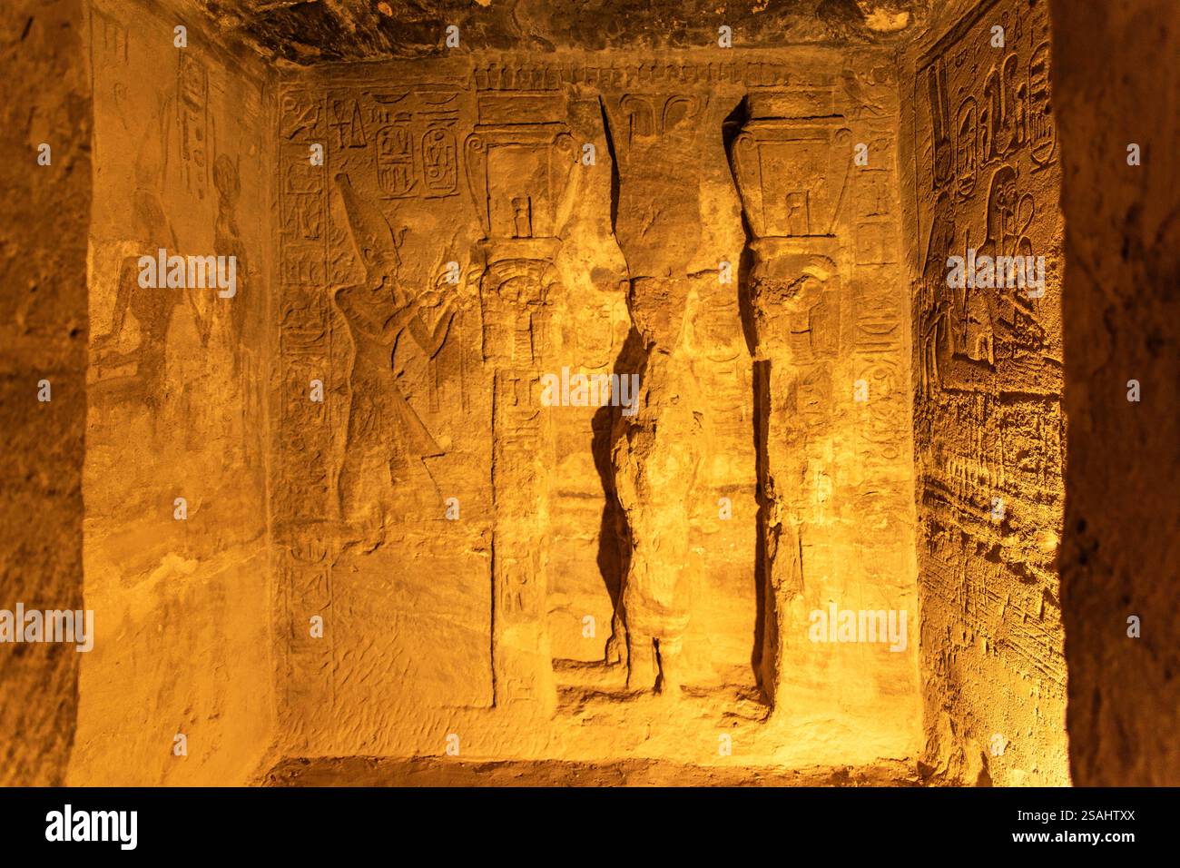Discovering the interior of the Temple of Nefertari at Abu Simbel, the ...