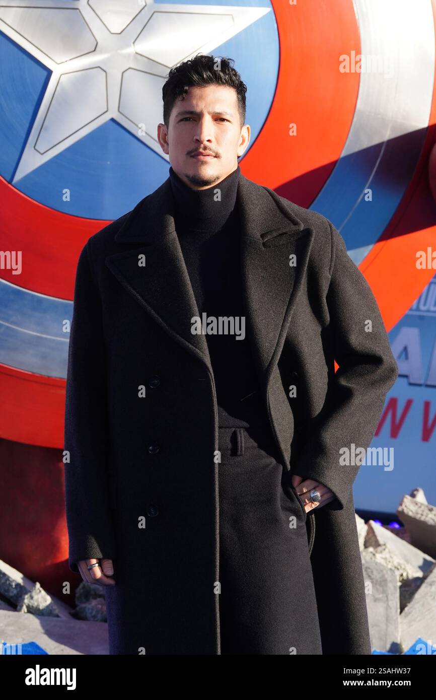 Danny Ramirez attending a photo call for Captain America: Brave New ...