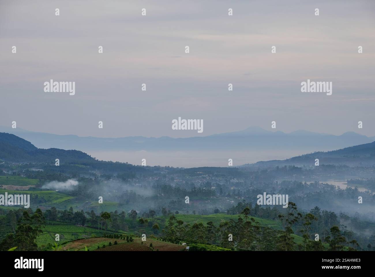 Beautiful landscape view of Pangalengan, Bandung Regency, Indonesia ...