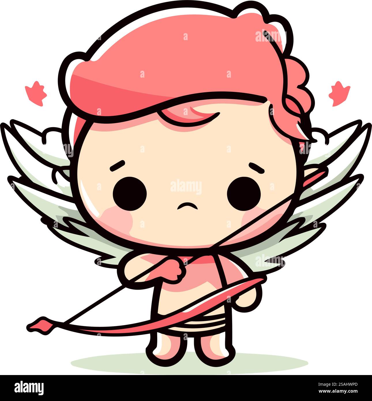 Cupid character design. Cute cupid vector cartoon illustration Stock ...
