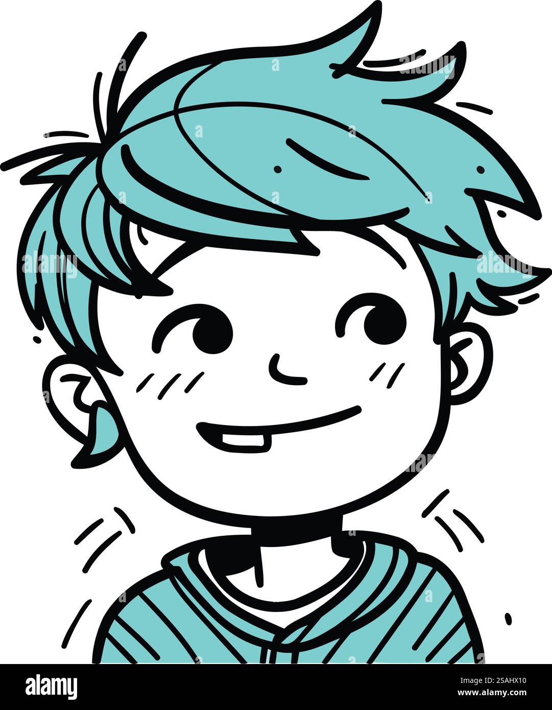 Funny happy child boy Stock Vector Images - Alamy