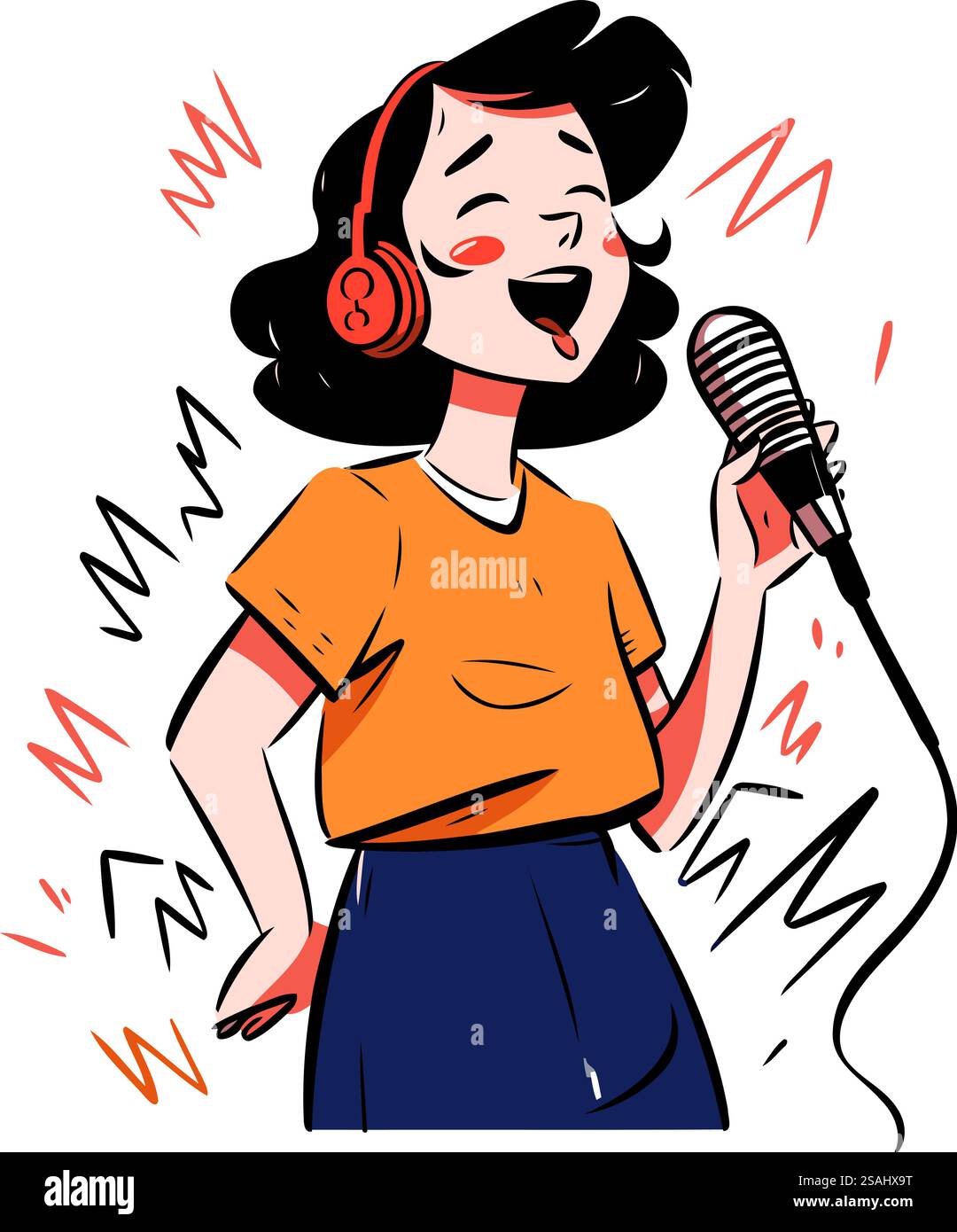 Concert in a club Stock Vector Images - Alamy