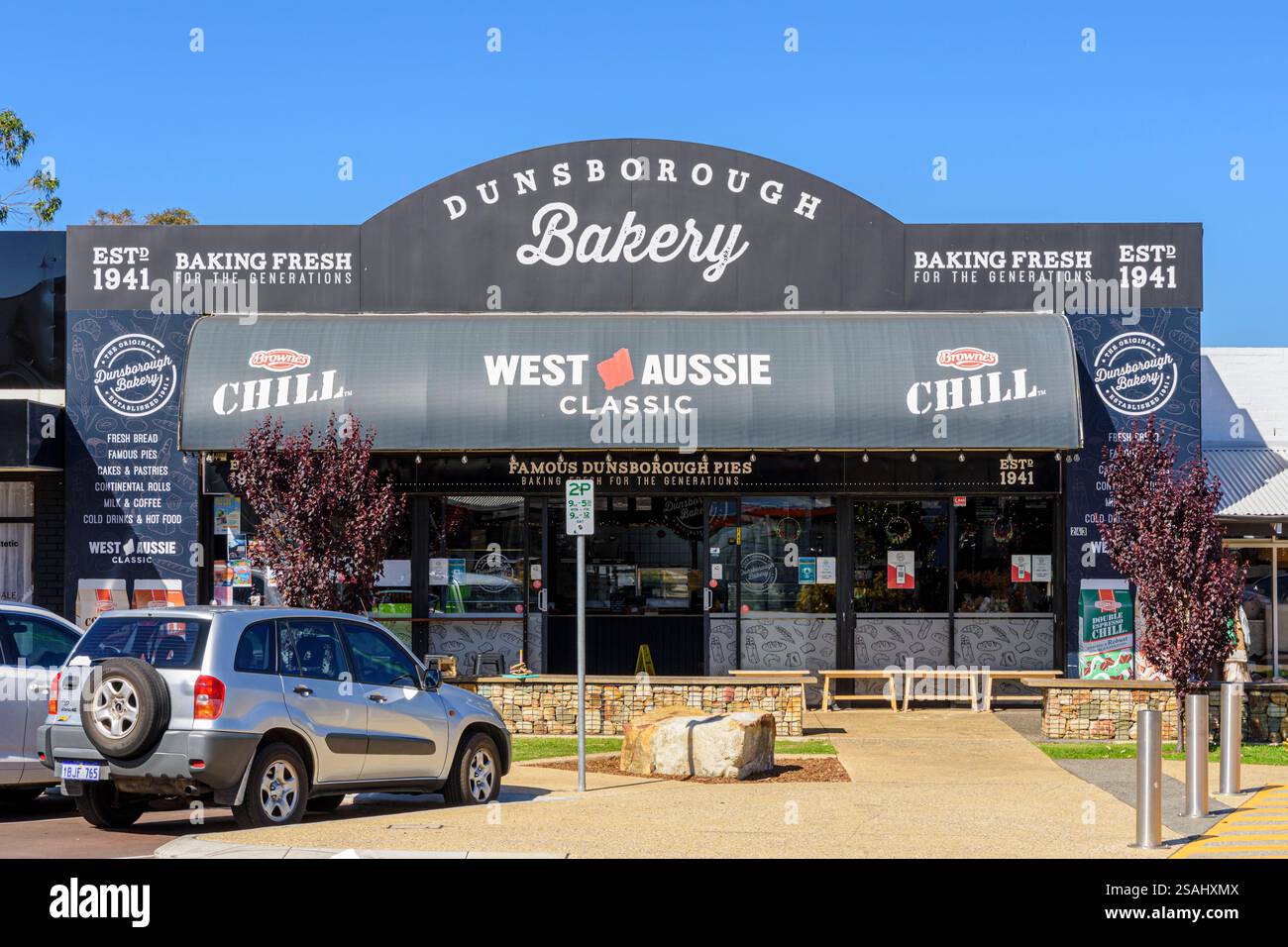 The iconic Dunsborough Bakery in the town centre of Dunsborough ...