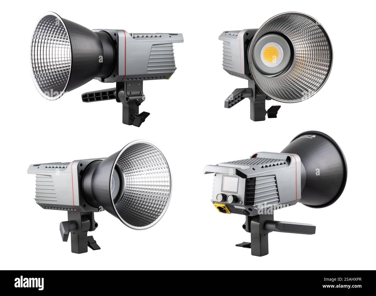 Studio lamp or stage light spotlight. COB LED spot used for studio ...