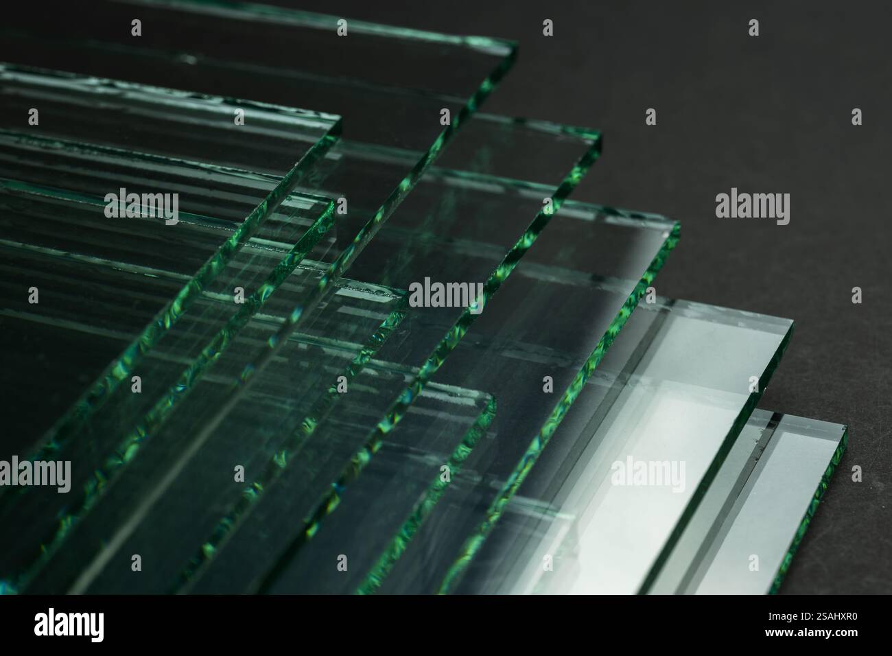 Glass Factory produces a variety of transparent glass thicknesses Stock ...