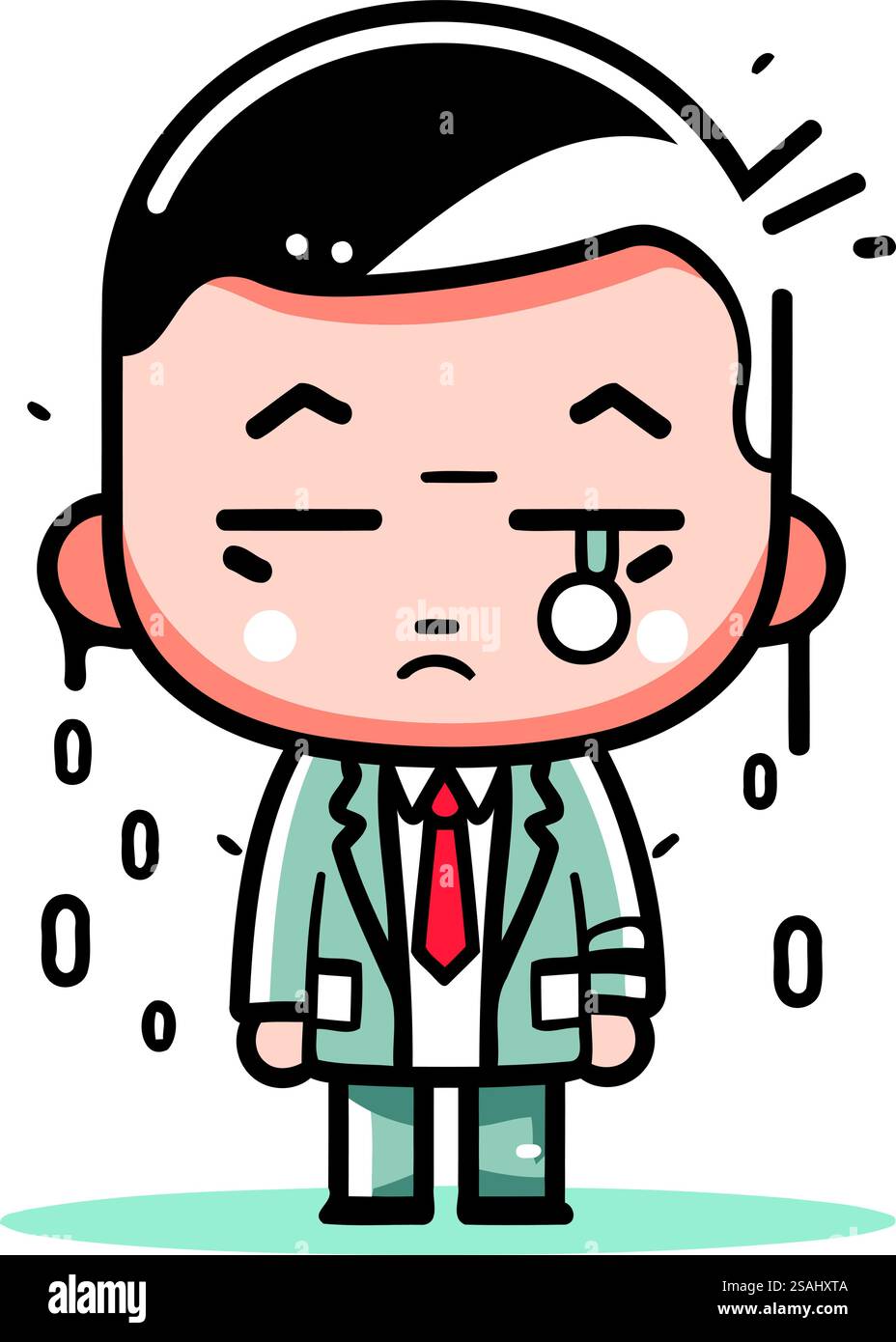 Sad frustrated Stock Vector Images - Alamy