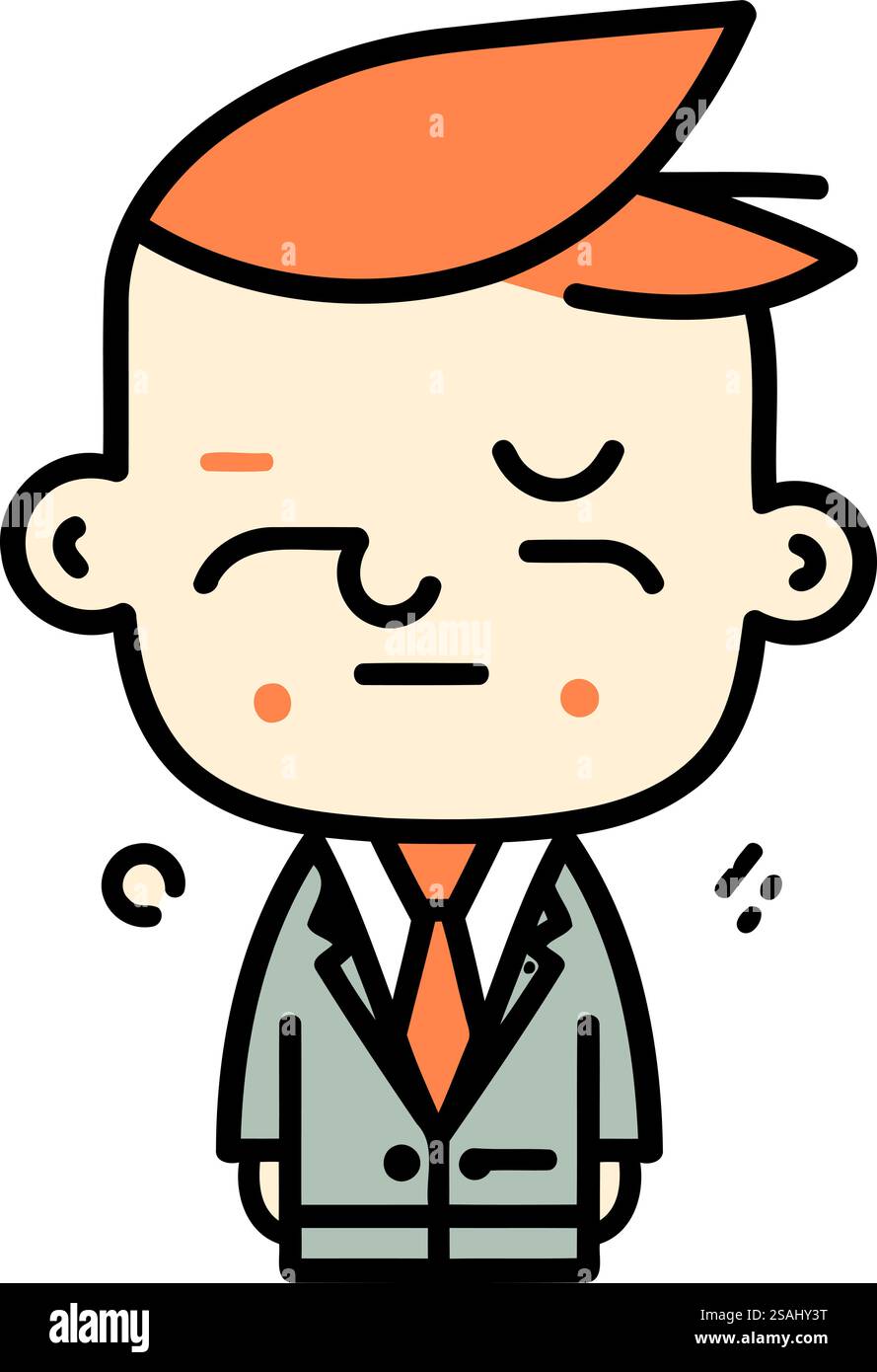 Office man vector flat Stock Vector Images - Alamy