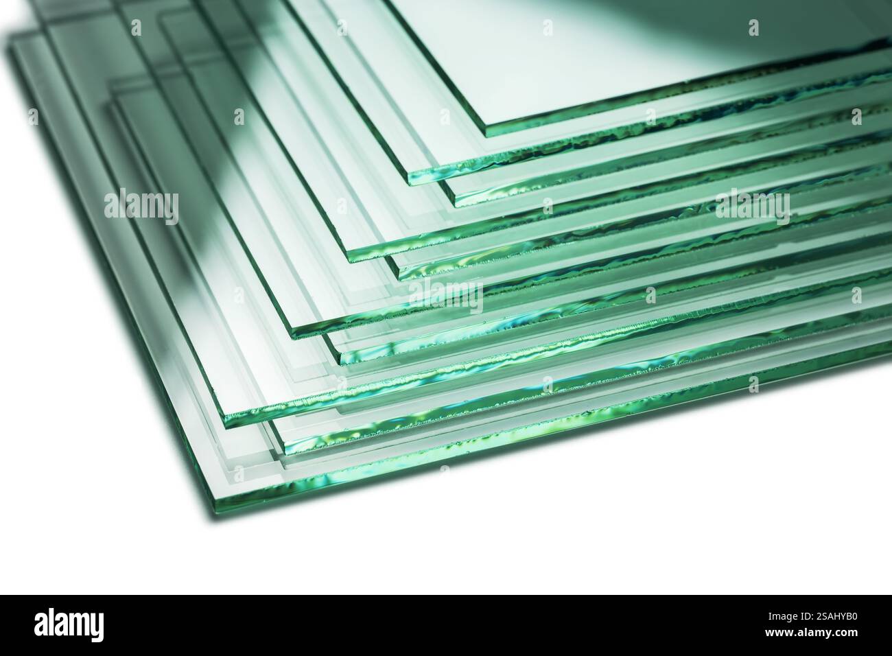 Glass sheets, super clear float glass panels Stock Photo - Alamy
