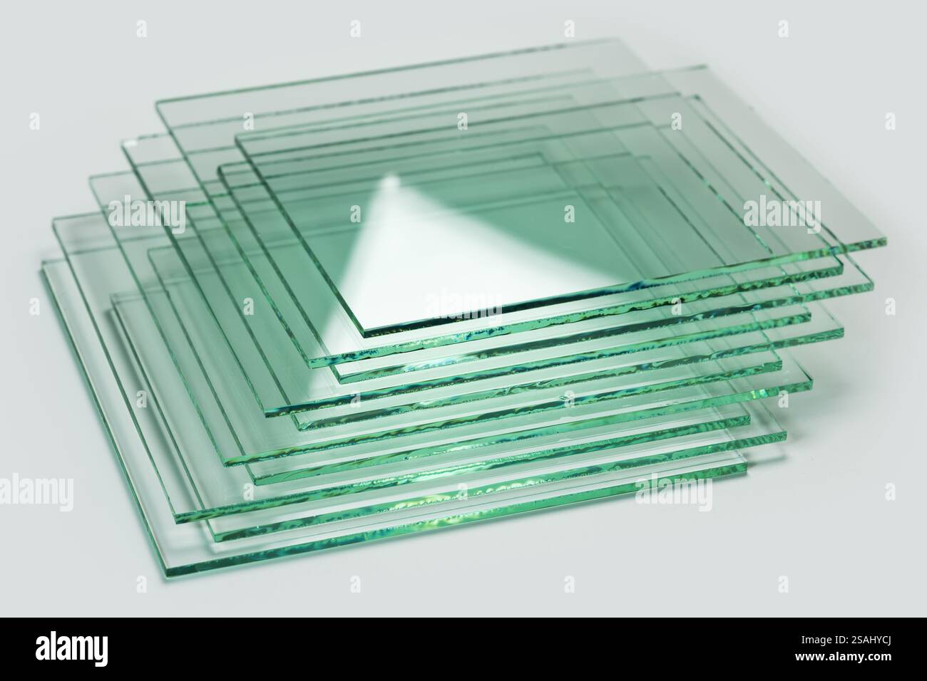 Glass Factory produces a variety of transparent glass thicknesses Stock ...