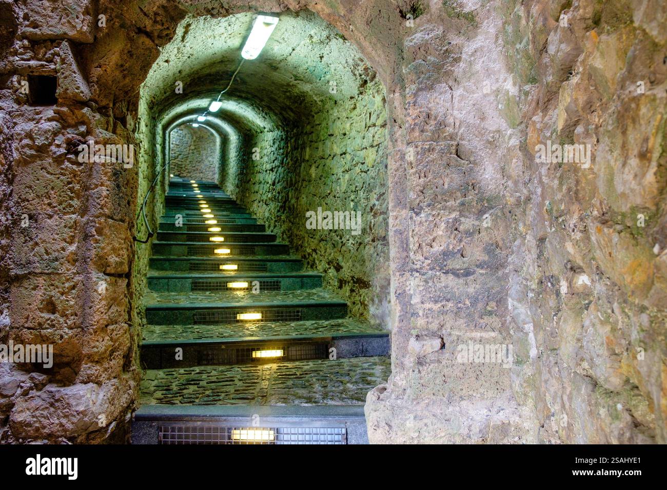 tunnel under the city wall Es Soto Fosc, Ibiza, Balearic Islands, Spain ...