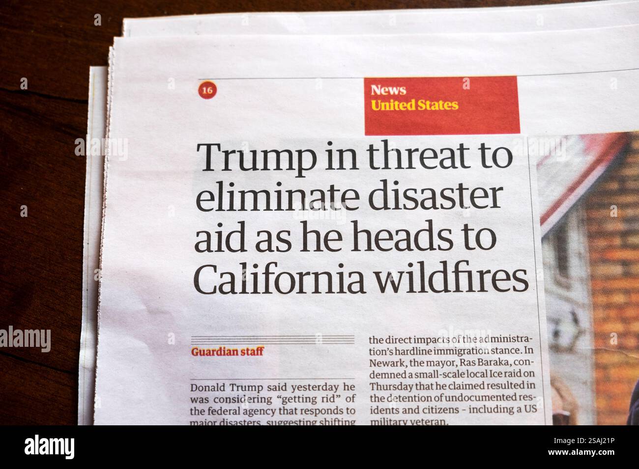 'Trump in threat to eliminate disaster aid as he heads to California ...