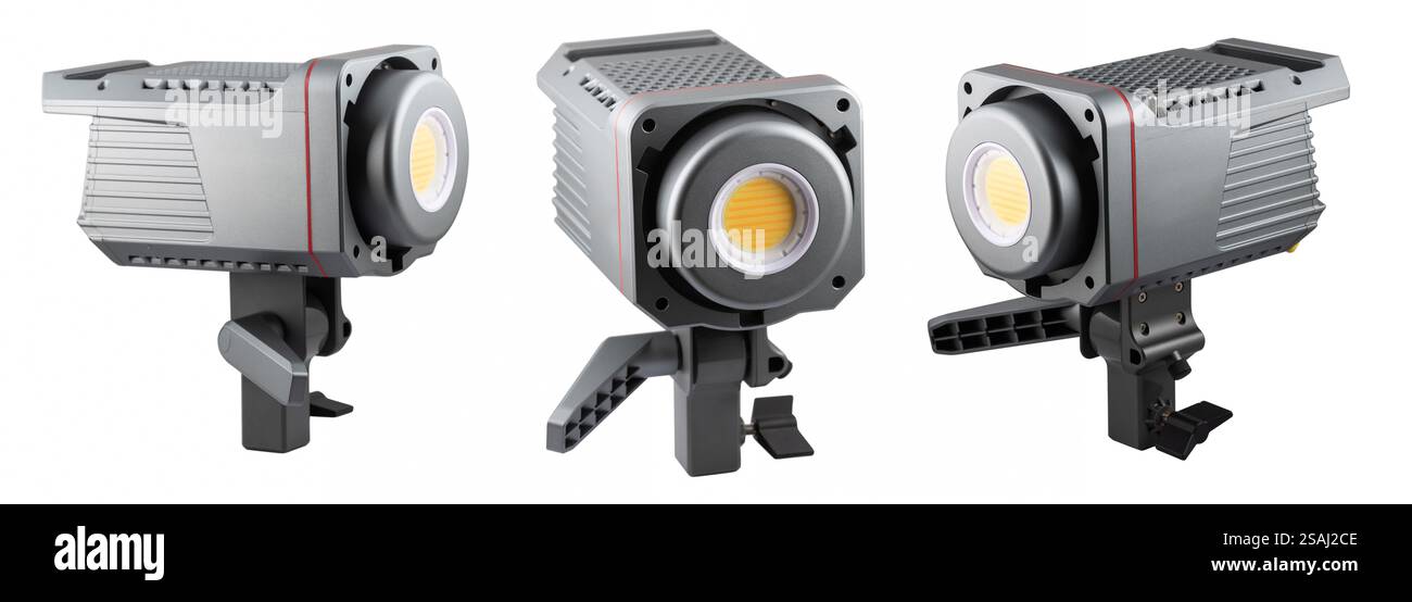 Studio lamp or stage light spotlight. COB LED spot used for studio ...