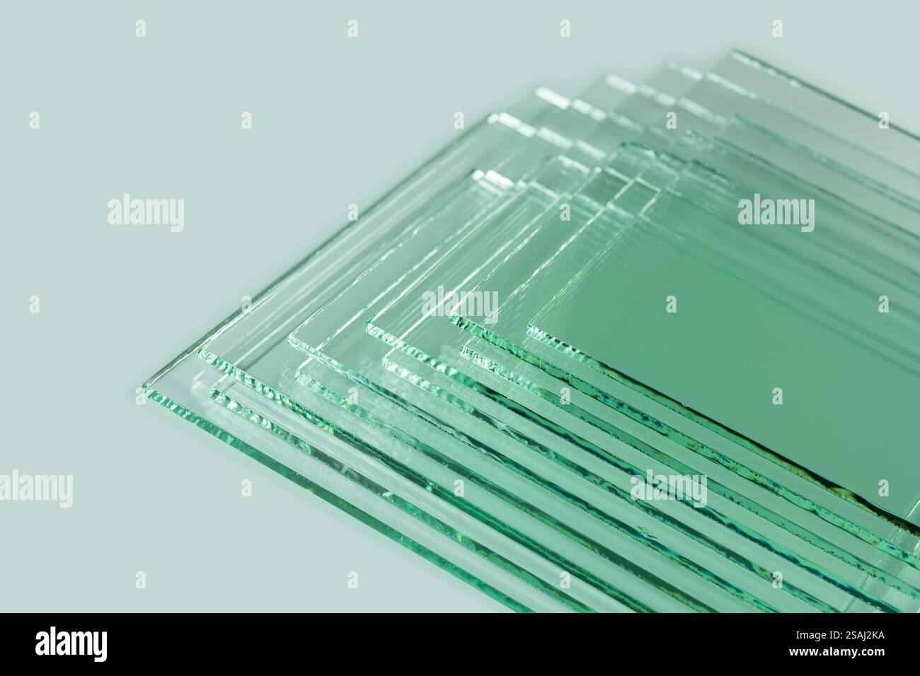 Glass sheets, super clear float glass panels Stock Photo - Alamy