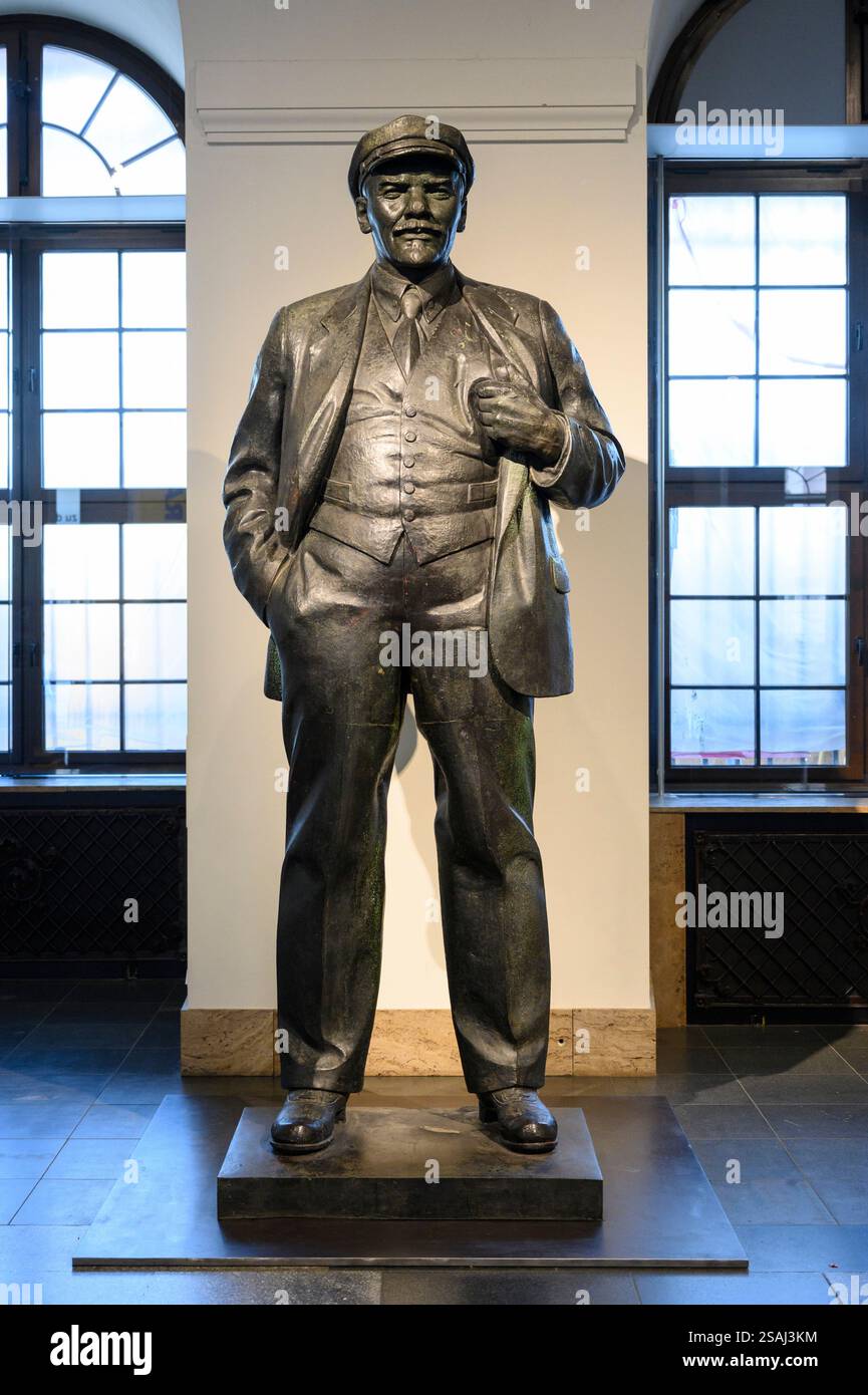 Berlin. Germany. Lenin monument from Eisleben, Leningrad, 1925, bronze ...