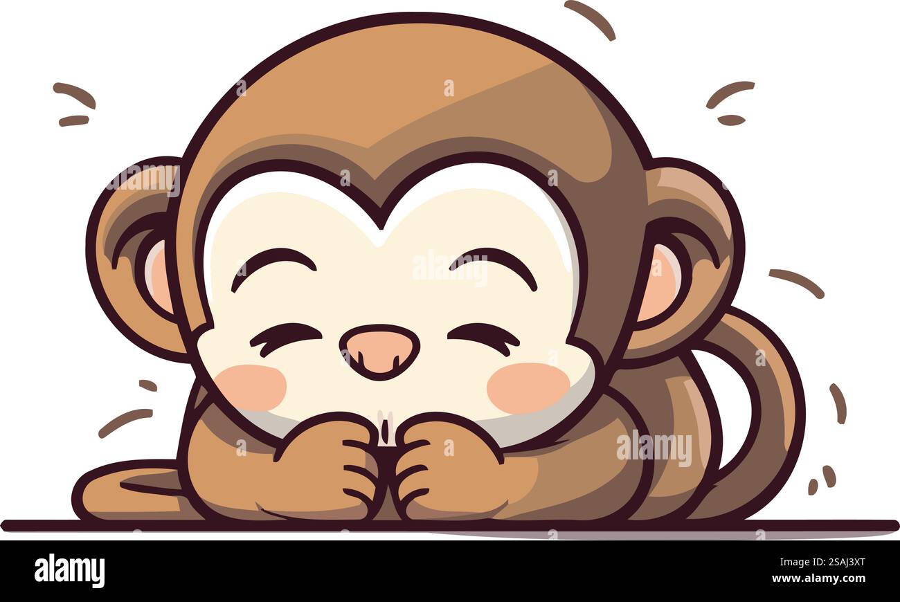 Cute primate art Cut Out Stock Images & Pictures - Alamy